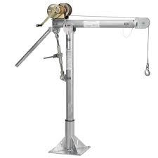 Thern 1000 lb Commander Davit Crane, Hand Winch, 5PT10G-M1