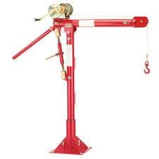 Thern 1000 lb Commander Davit Crane, Worm Gear Hand Winch, 5PT10-M2