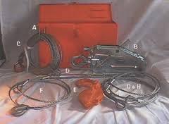 Tractel Griphoist / Tirfor TU-32K, 4-Ton Wire Rope Hoist Rescue Kit