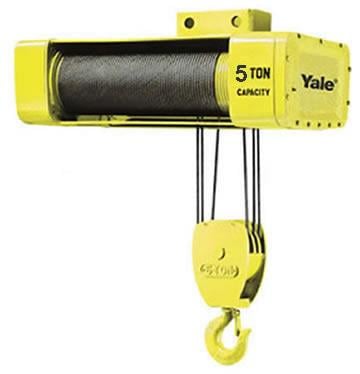 Shaw-Box 5-Ton Wire Rope Hoist, 20' Lift, Y80M05-020S10-1