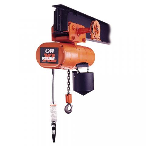Lodestar XL 5-Ton Electric Hoist, 15' Lift, Geared Trolley, 5224G