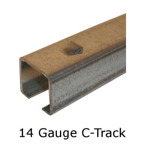 Duct-O-Wire 14G C-Track, Stainless Steel, 10' L, FC-CH1A-10-SS