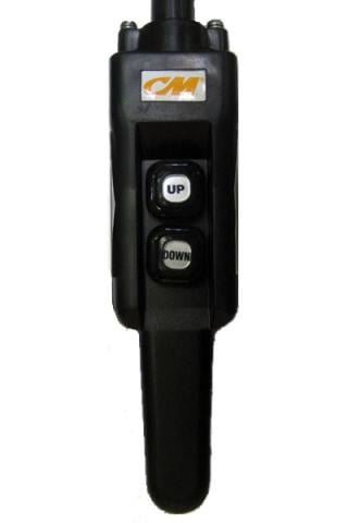 Columbus McKinnon Control Station,2 Button 2-Spd Pistol Grip 58273