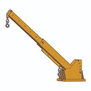 Harrington 8000 LB Telescoping Pivot Fork Lift Truck Boom, HTB-80