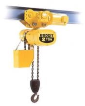 Budgit 2-Ton Electric Hoist, 15' Lift, Motor Trolley, BEHC0208-3